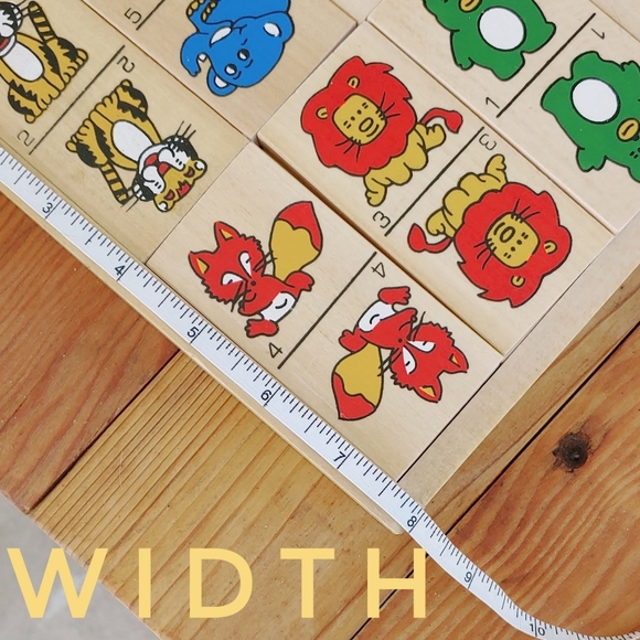 Toys | Vintage Wooden Jungle Animals Domino Set | Poshmark